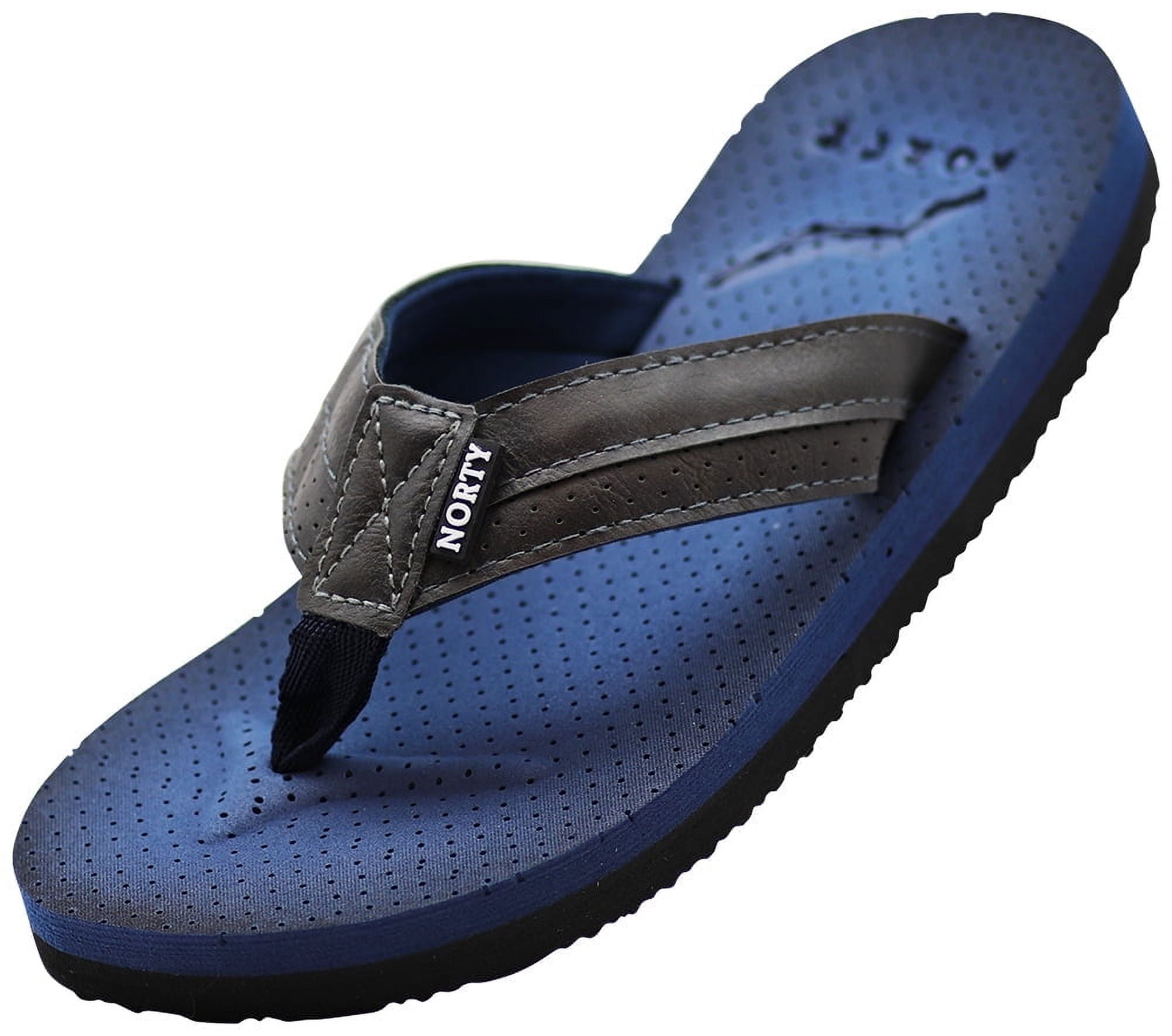 NORTY Big Boys' Flip Flop Sandals Perfect for Beach, Outdoor, and ...