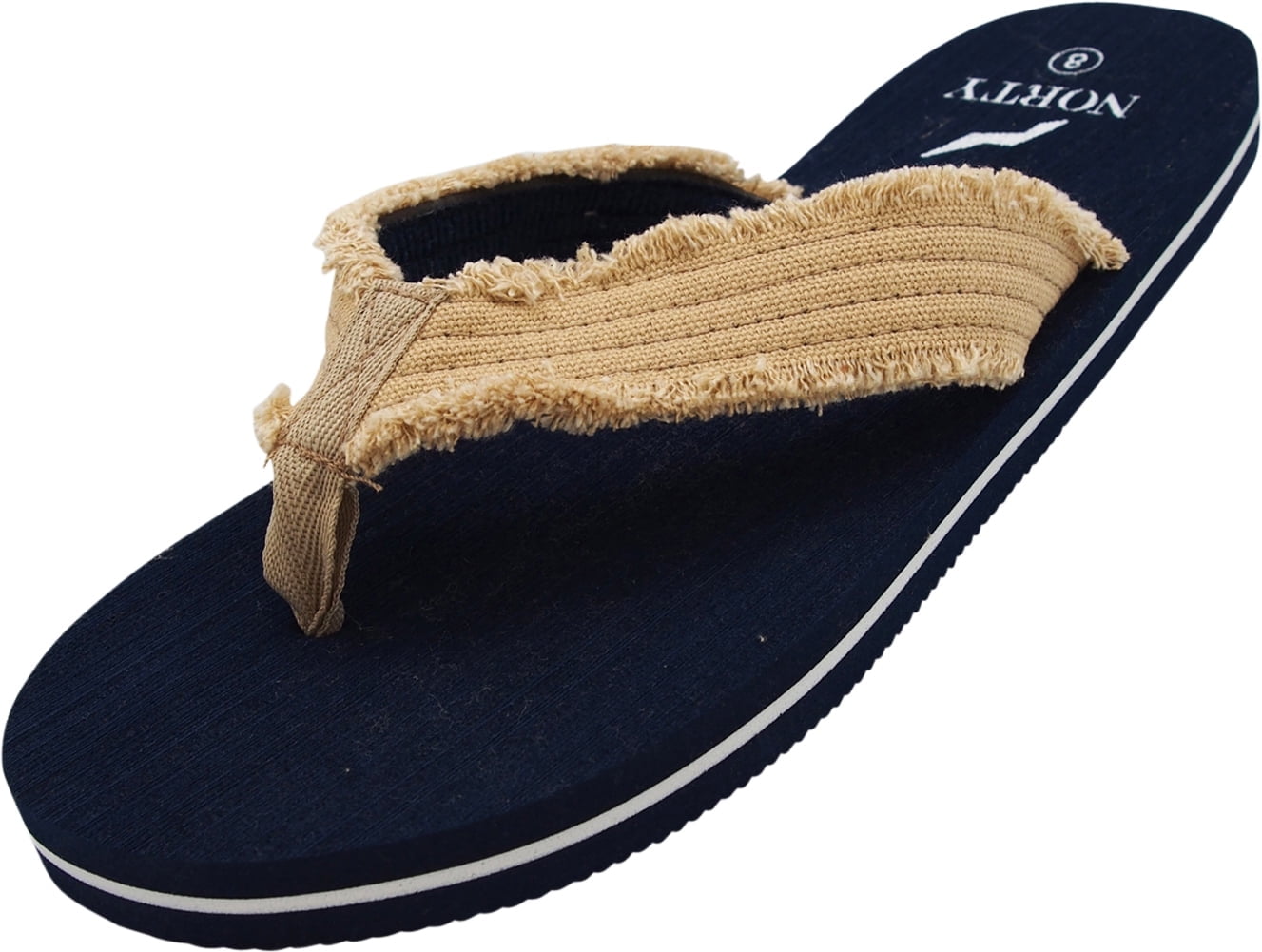 NORTY Big Boys Comfortable Flip Flops Thong Sandals with Soft Plush ...