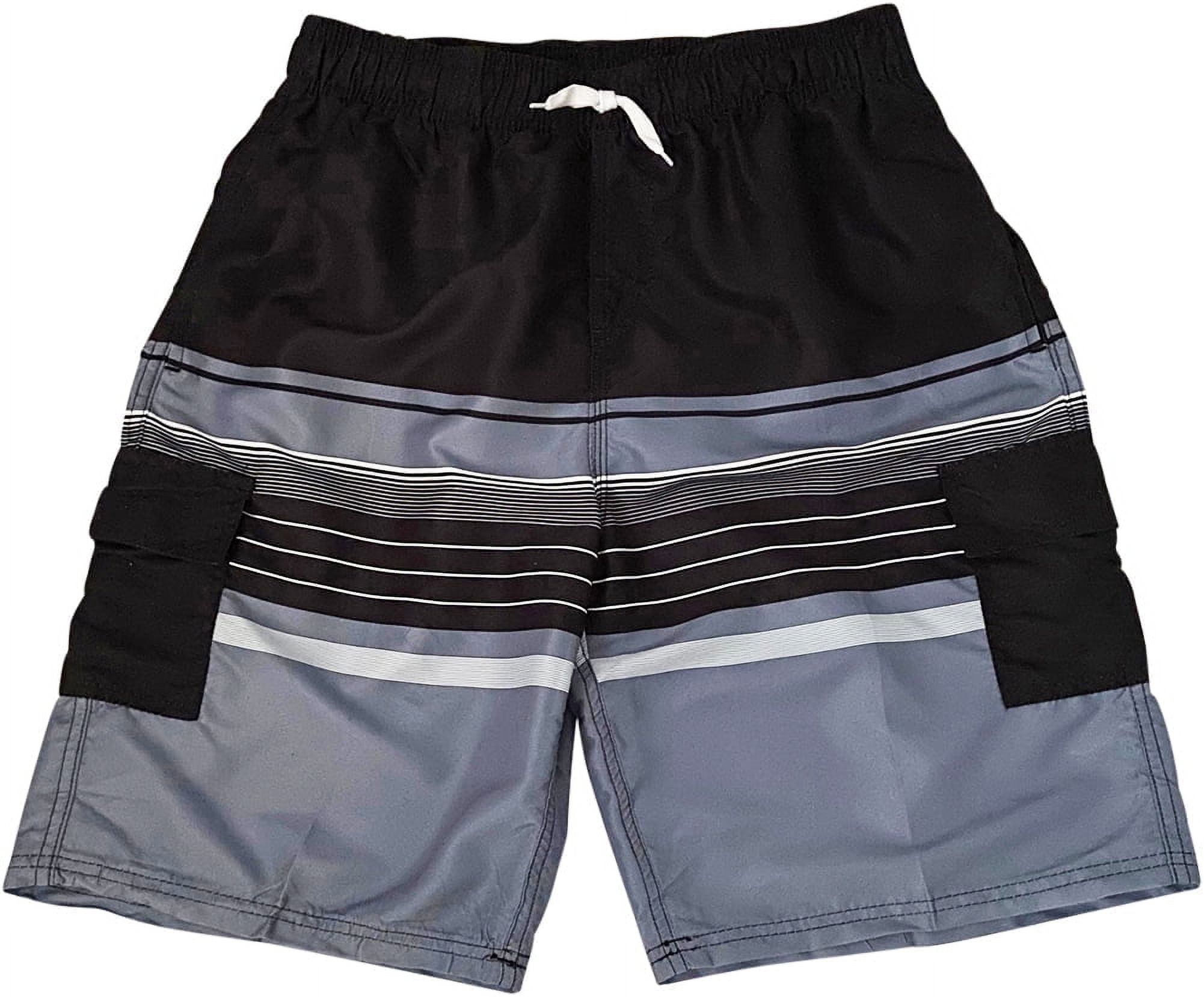 NORTY Big & Tall Men's Quick Dry Swim Trunks Board with Lining & Secure ...