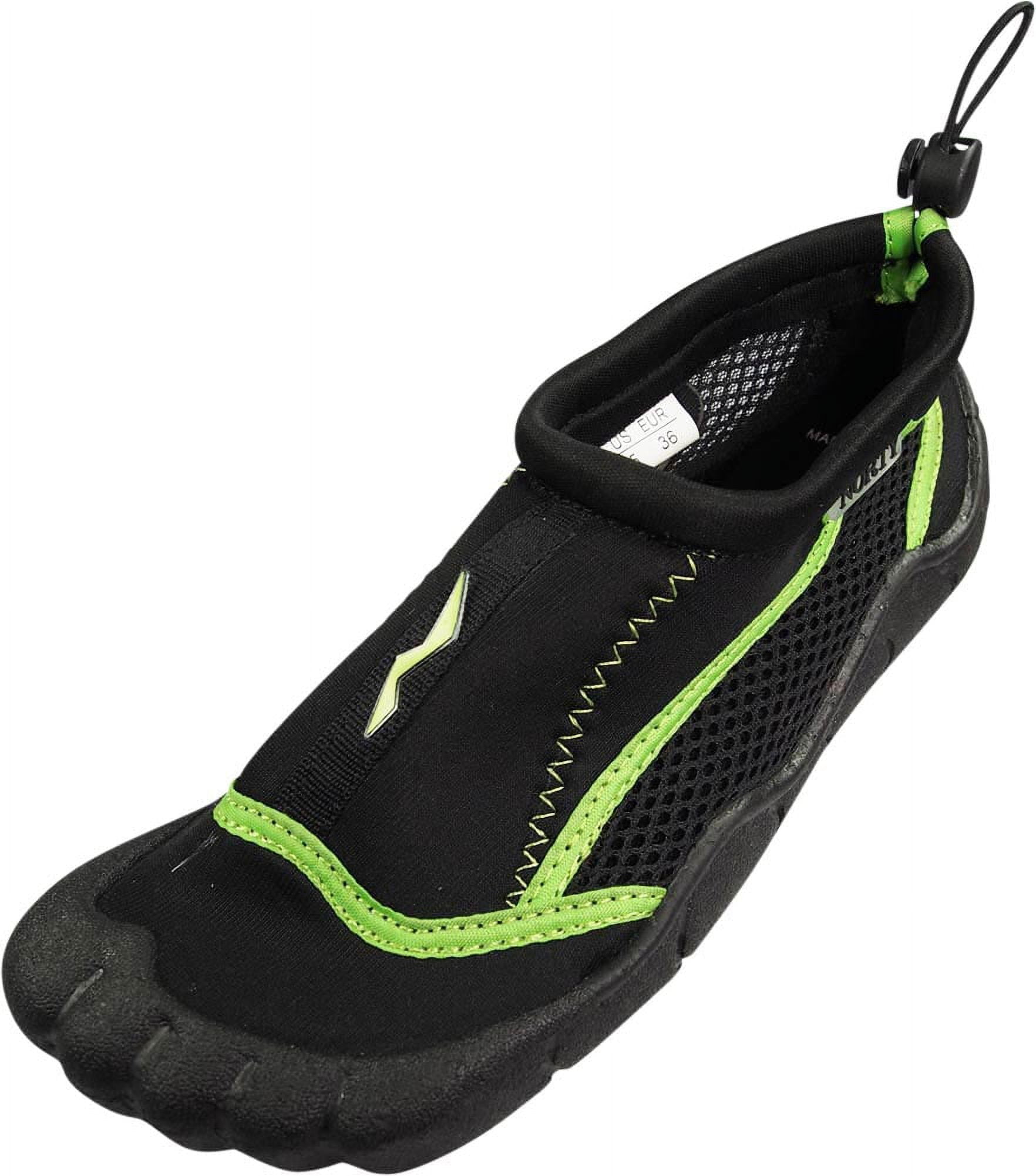 Norty Boy's Unisex Slip-On Water Shoes Aqua Socks for Beach & Pool ...