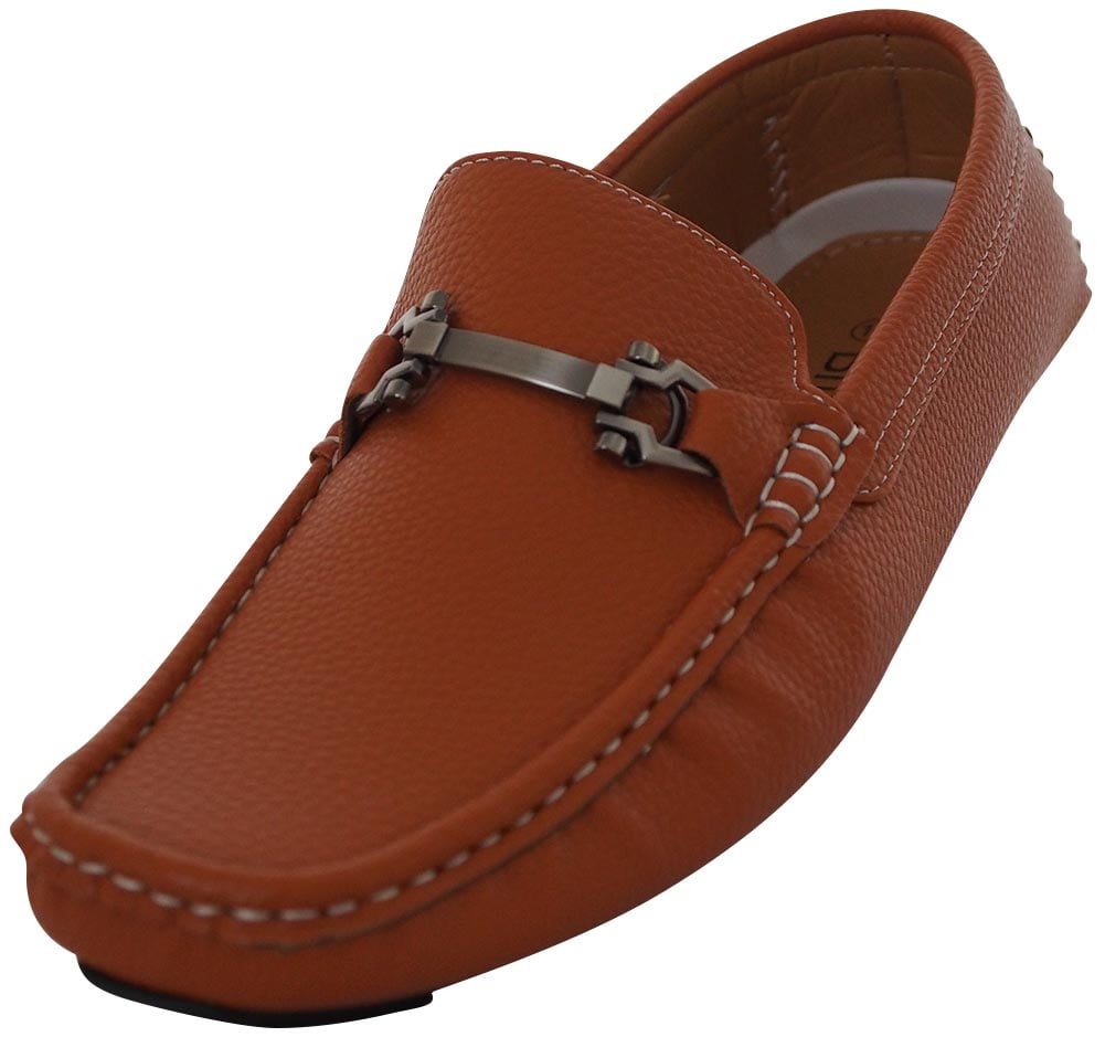 NORTY Brix Mens Loafers Adult Male Driver Mocs Dress Shoes Orange 9.5 ...