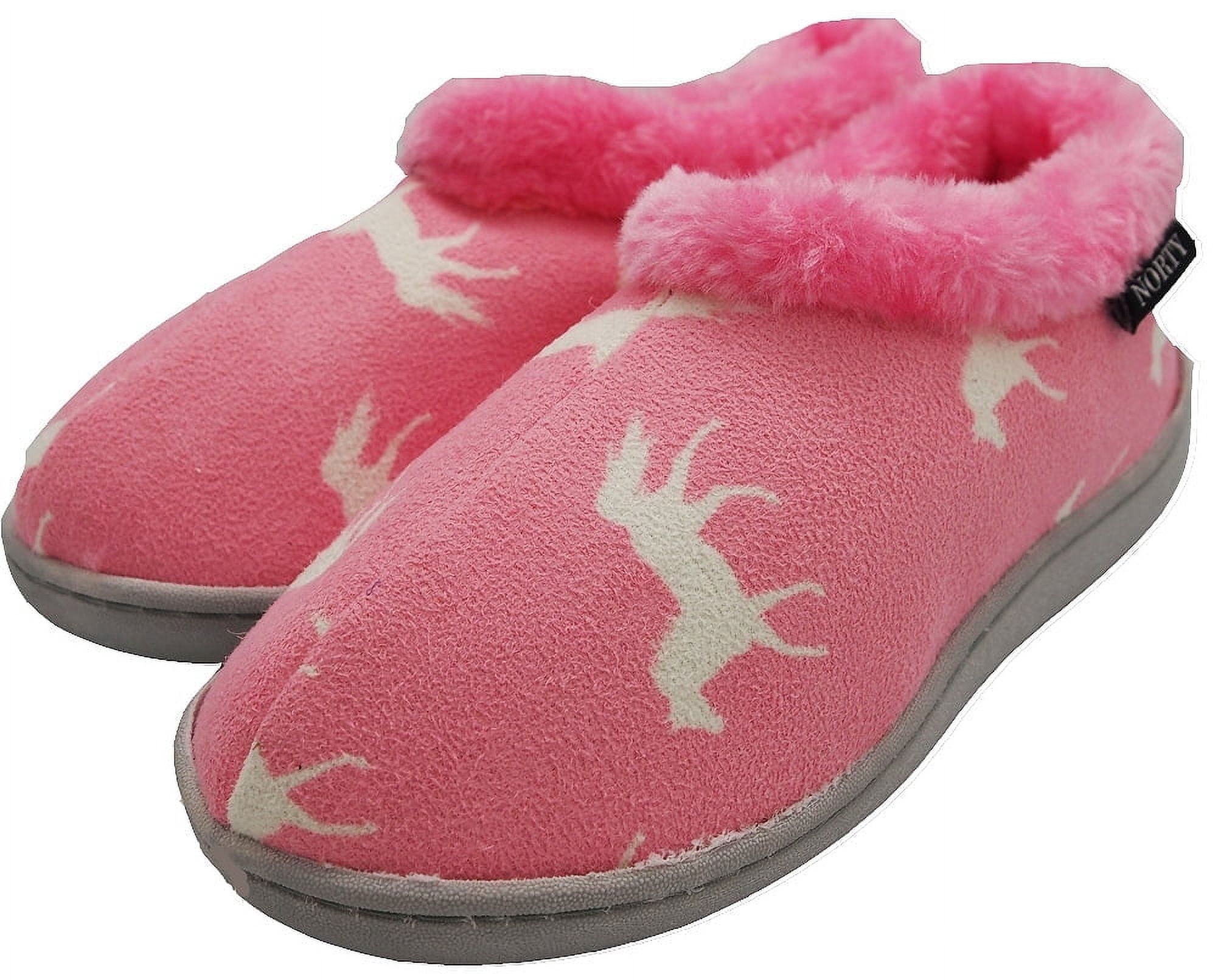 NORTY Girls Toddler and Little Kids Soft Cozy Memory Foam Slip On House ...
