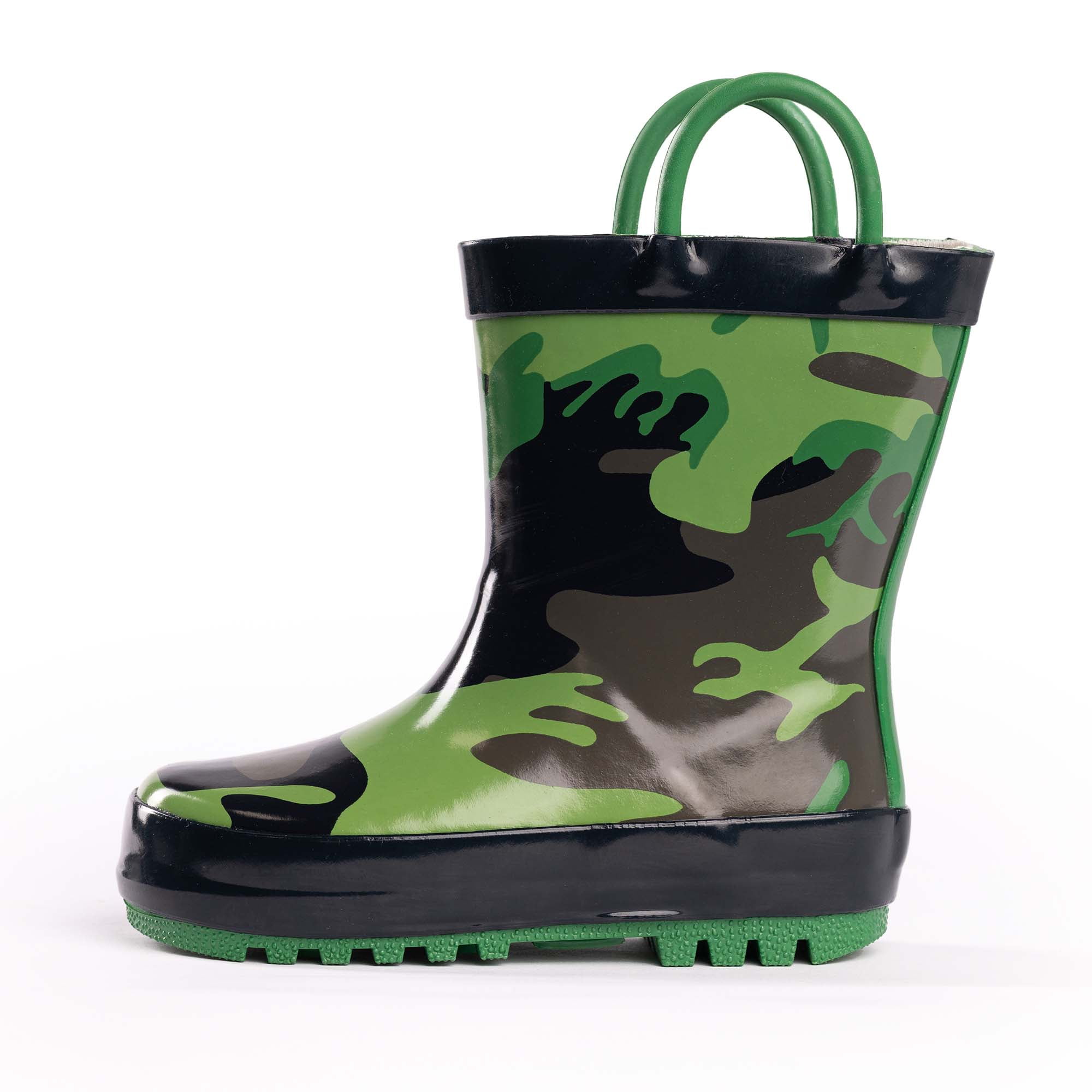 NORTY Little Big Kids Boys Girls Unisex Lug Sole Boot Mid-Calf Rubber ...