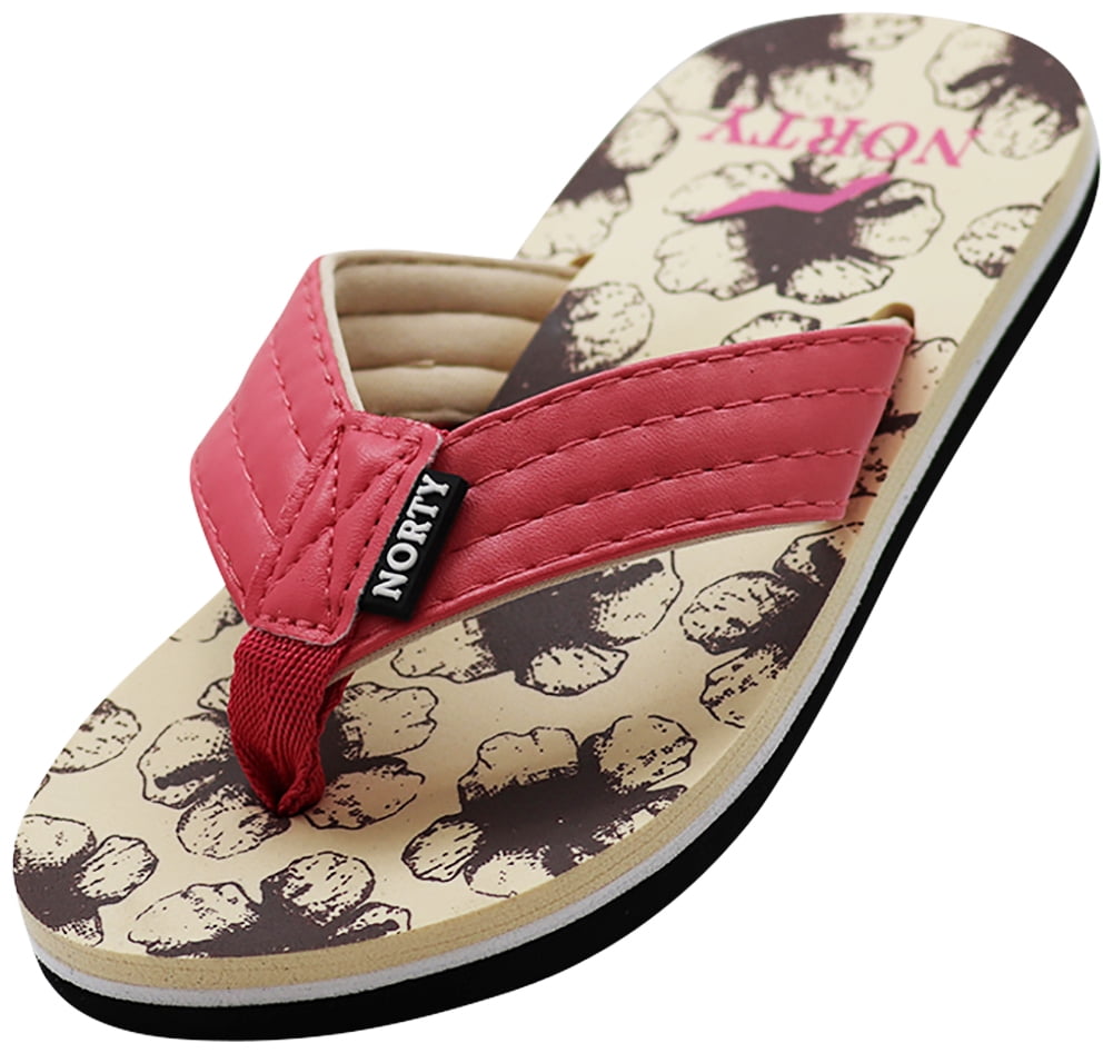 NORTY Girl's Casual Flip Flop Sandals For Beach, Pool or Everyday Runs ...