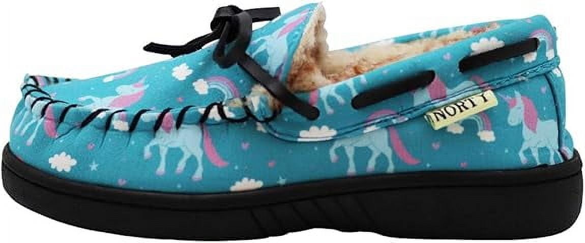 NORTY Girls' Slippers Indoor Outdoor Slip On Moccasins Runs 2 Sizes ...