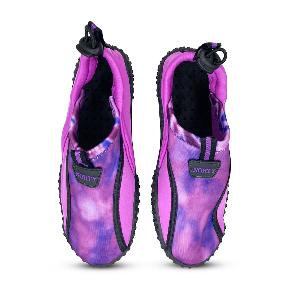 NORTY Girls Water Shoes Child Female Surf Shoes Purple Tie Dye 13 ...