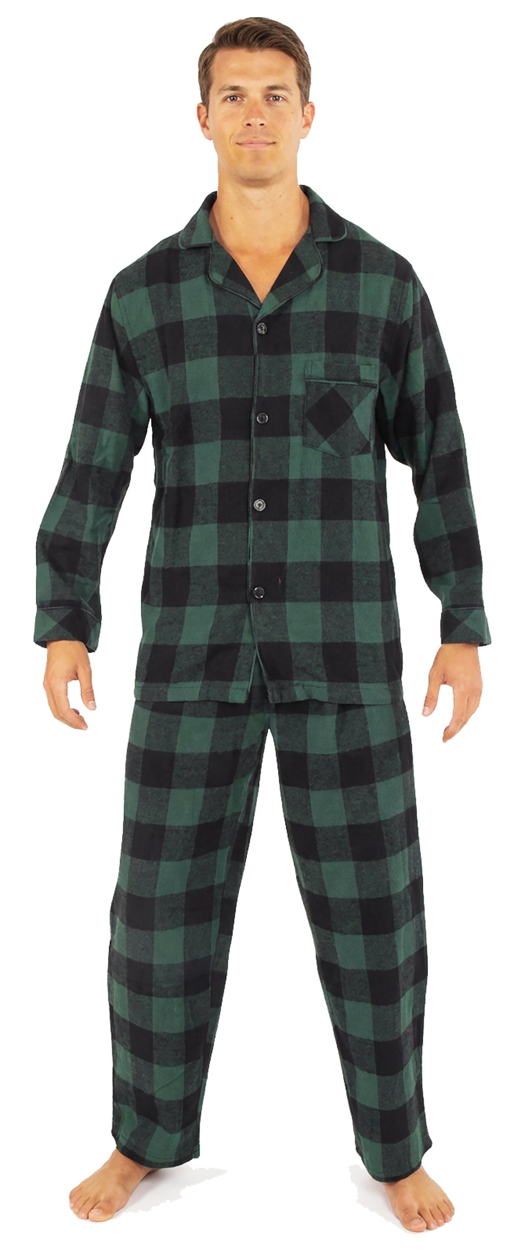 Free Shipping! NORTY Mens Cotton Blend Flannel Pajama Sets Adult Male ...