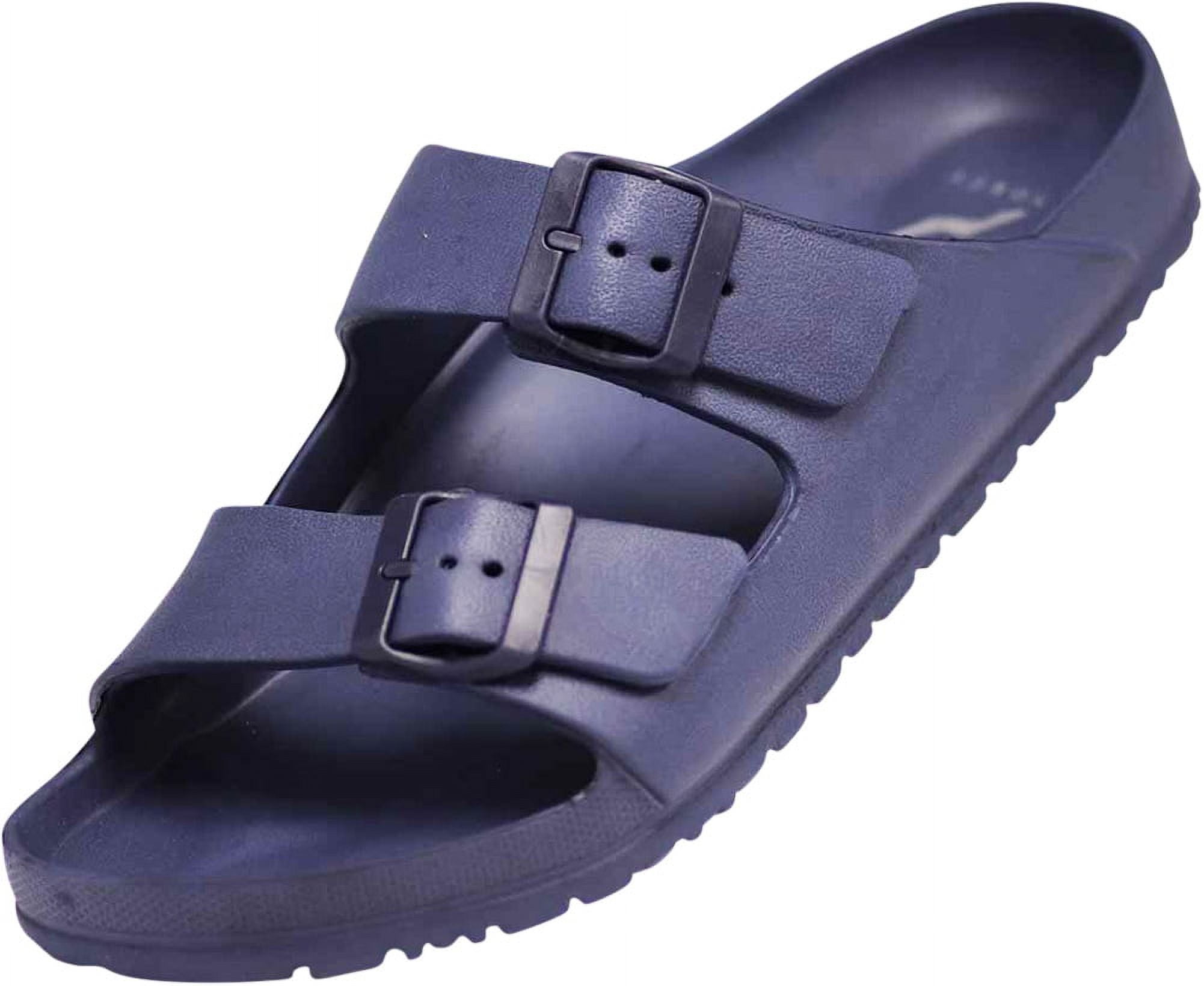 NORTY Mens Casual Beach, Shower, Pool Slide Sandals with Adjustable ...