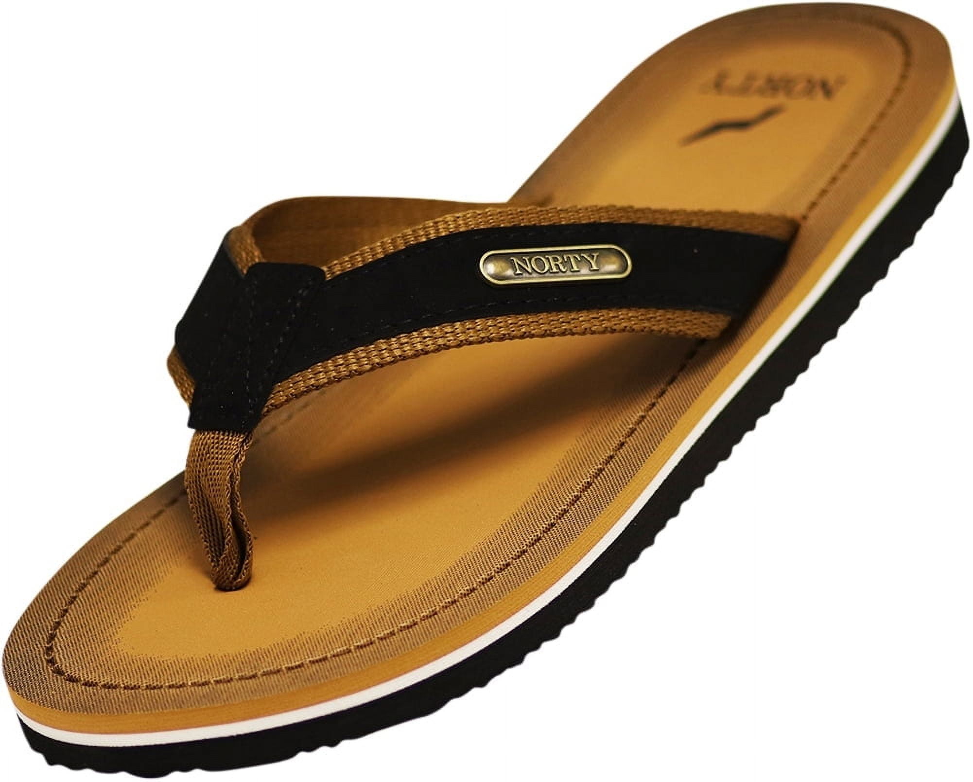 NORTY Men's Sandals for Beach, Casual, Outdoor & Indoor Flip Flop Thong ...