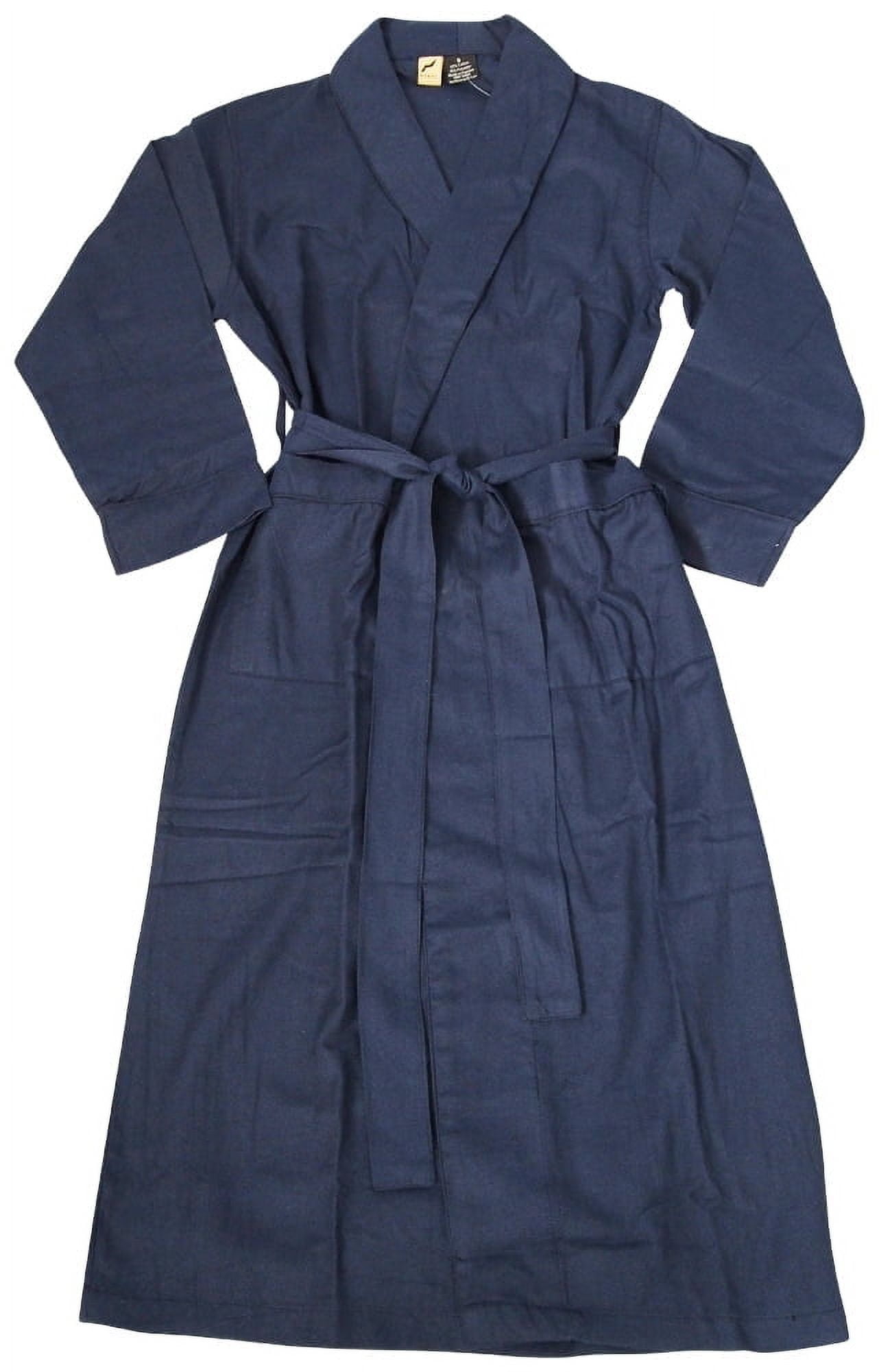 NORTY Mens Bathrobe Soft Brushed Cotton Blend Flannel Bath Robe ...