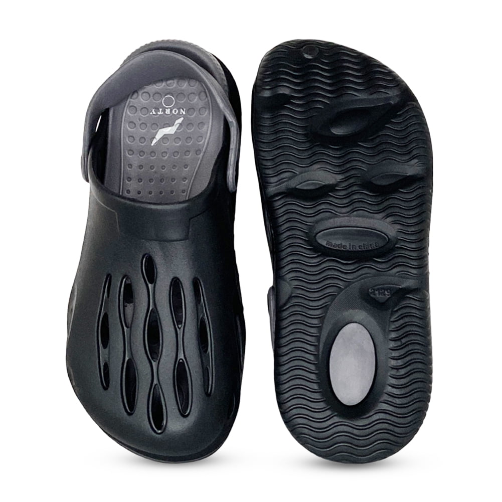 NORTY Mens Lightweight EVA Garden Clog Shoe 42330-12D(M)US (Black/Grey ...