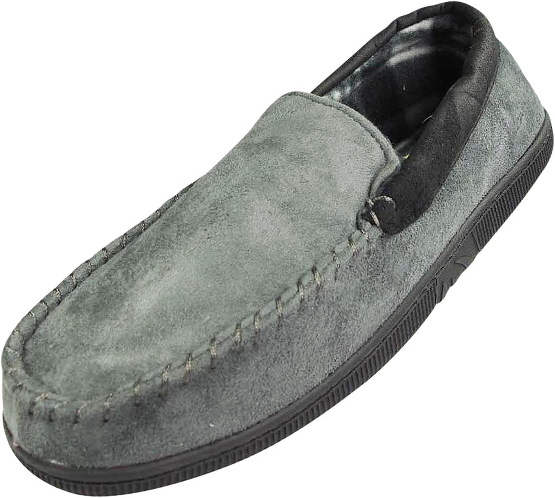 NORTY Men's Loafer Slip-On Moccasin Slippers - Comfortable, Stylish ...