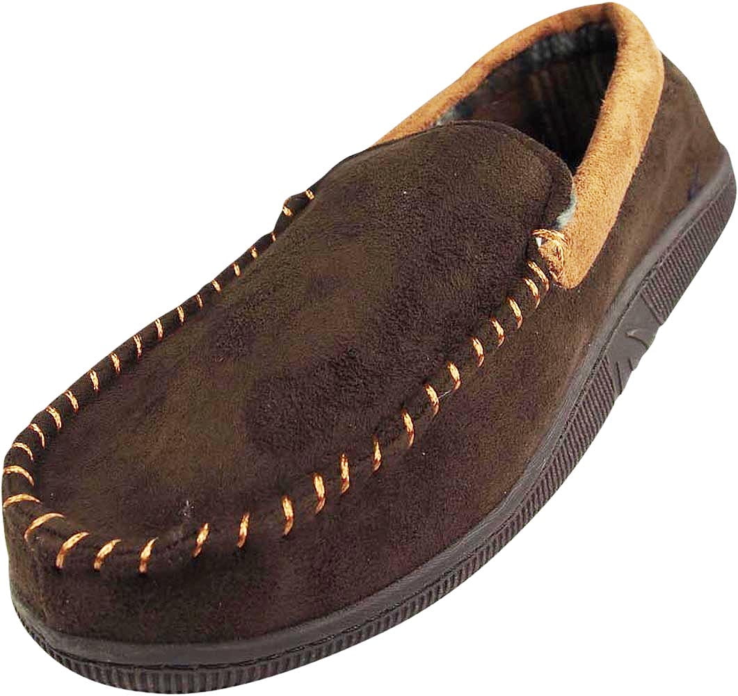 NORTY Men's Loafer Slip-On Moccasin Slippers - Comfortable, Stylish ...