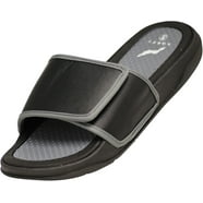 Alpine Swiss Gabe Men's Adjustable Memory Foam Slide Sandals - Casual ...