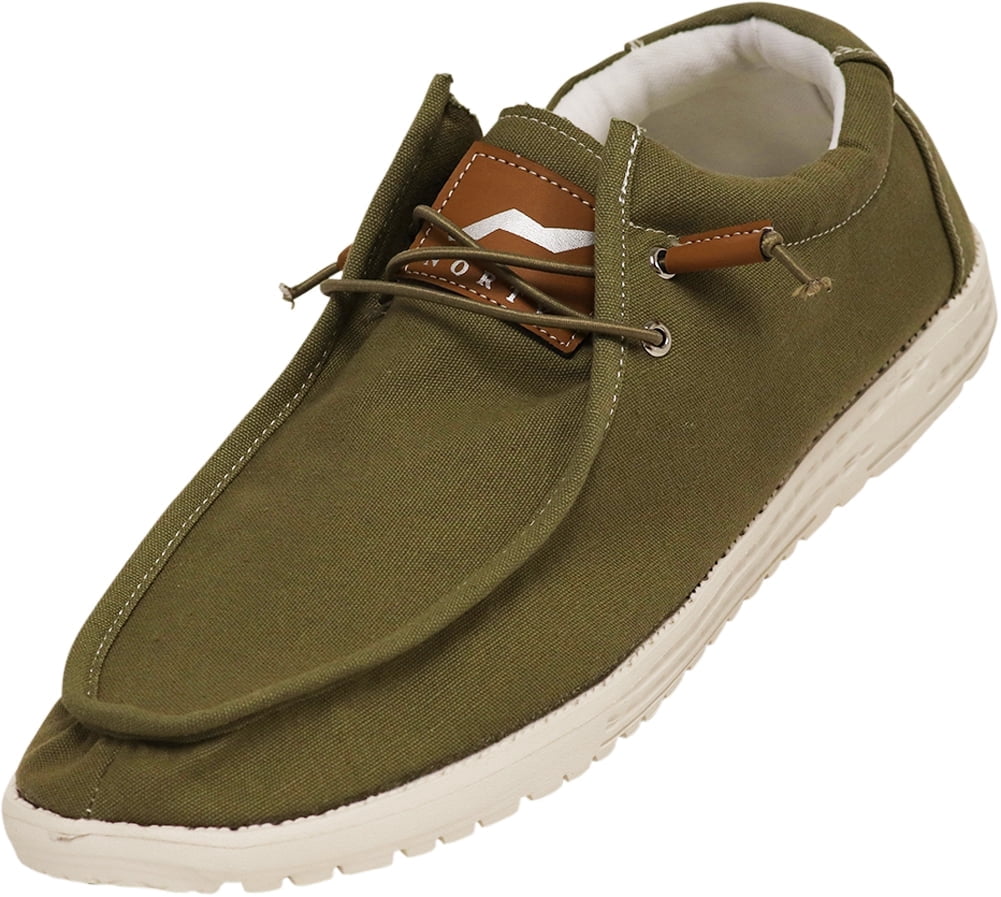 NORTY Men's Casual Lightweight Slip-On Loafer Lace-Up Boat Shoe for ...