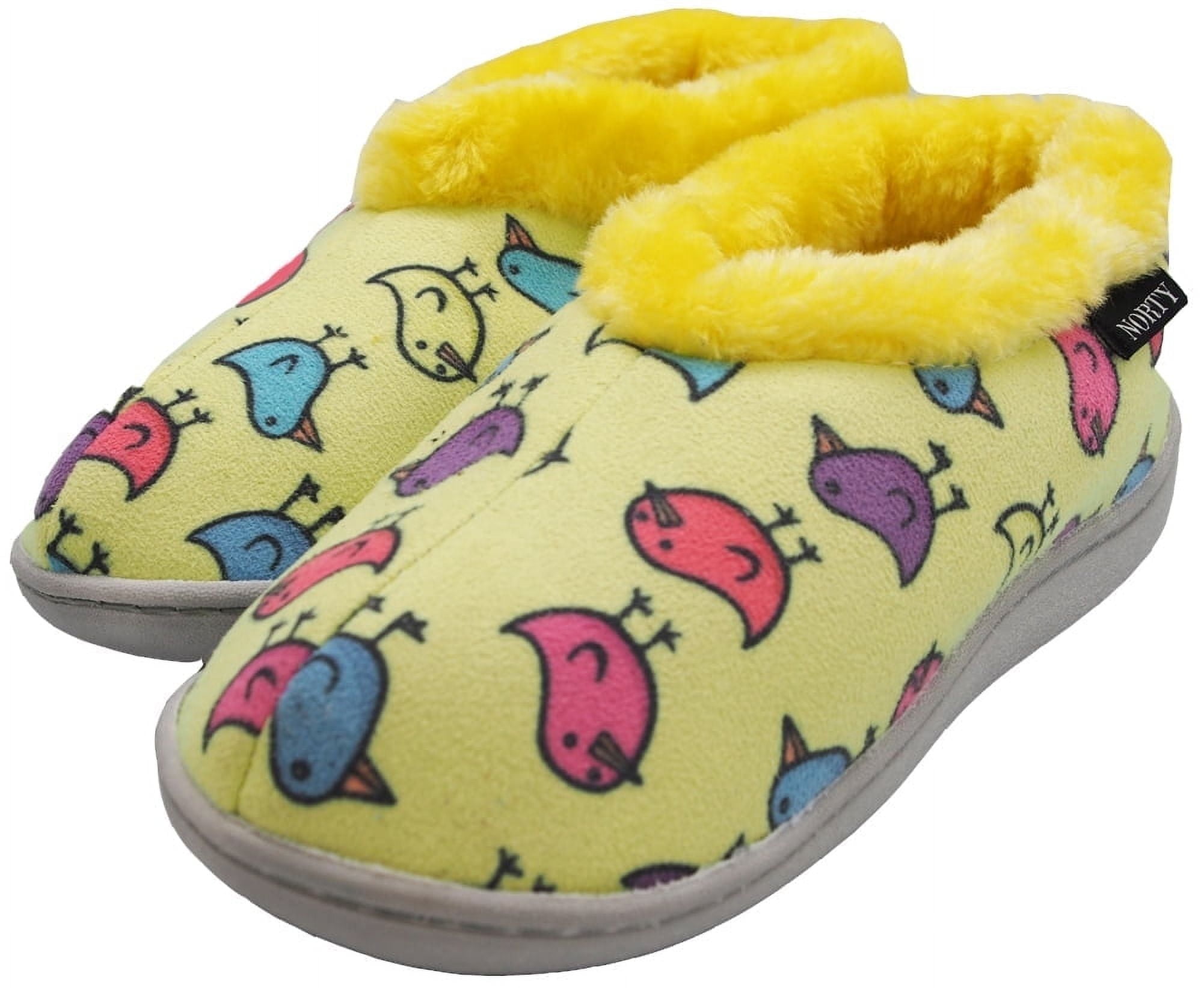 NORTY Girls Toddler and Little Kids Soft Cozy Memory Foam Slip On House ...