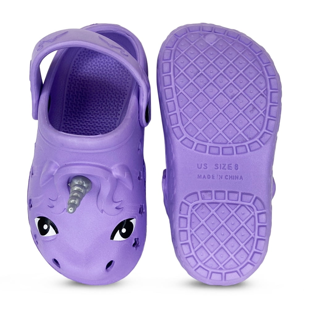 Norty Toddler Kids Boy's & Girl's Fun Slip-On Sandal Slipper Clog Shoes ...