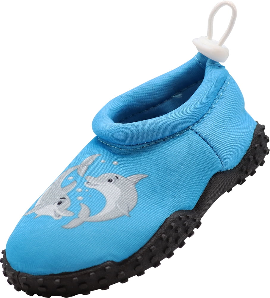 NORTY Toddler Girls Water Shoes Female Beach Pool Shoes Blue Dolphins 7 ...