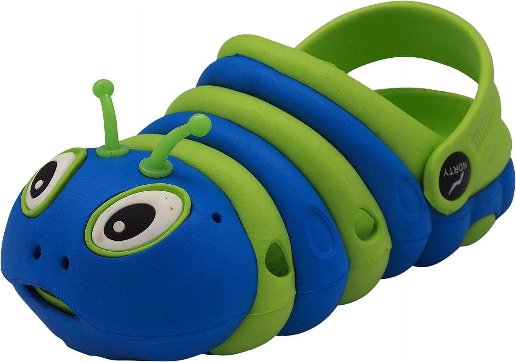 NORTY Toddler Unisex Clogs Fun Caterpillar Bug Shoes for Kids with ...