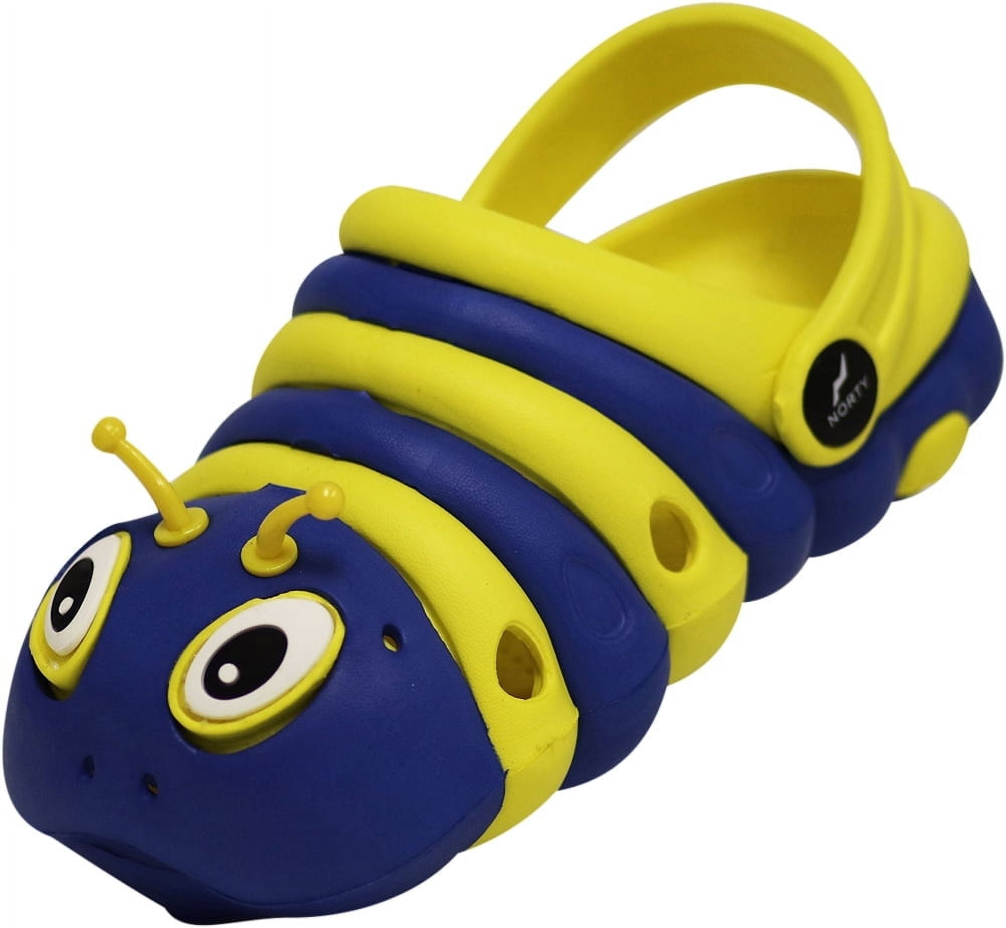 NORTY Toddler Unisex Clogs Fun Caterpillar Bug Shoes for Kids with ...