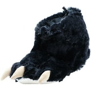 LazyOne Animal Paw Slippers, Wolf, Child and Adult Unisex Furry Slipper ...