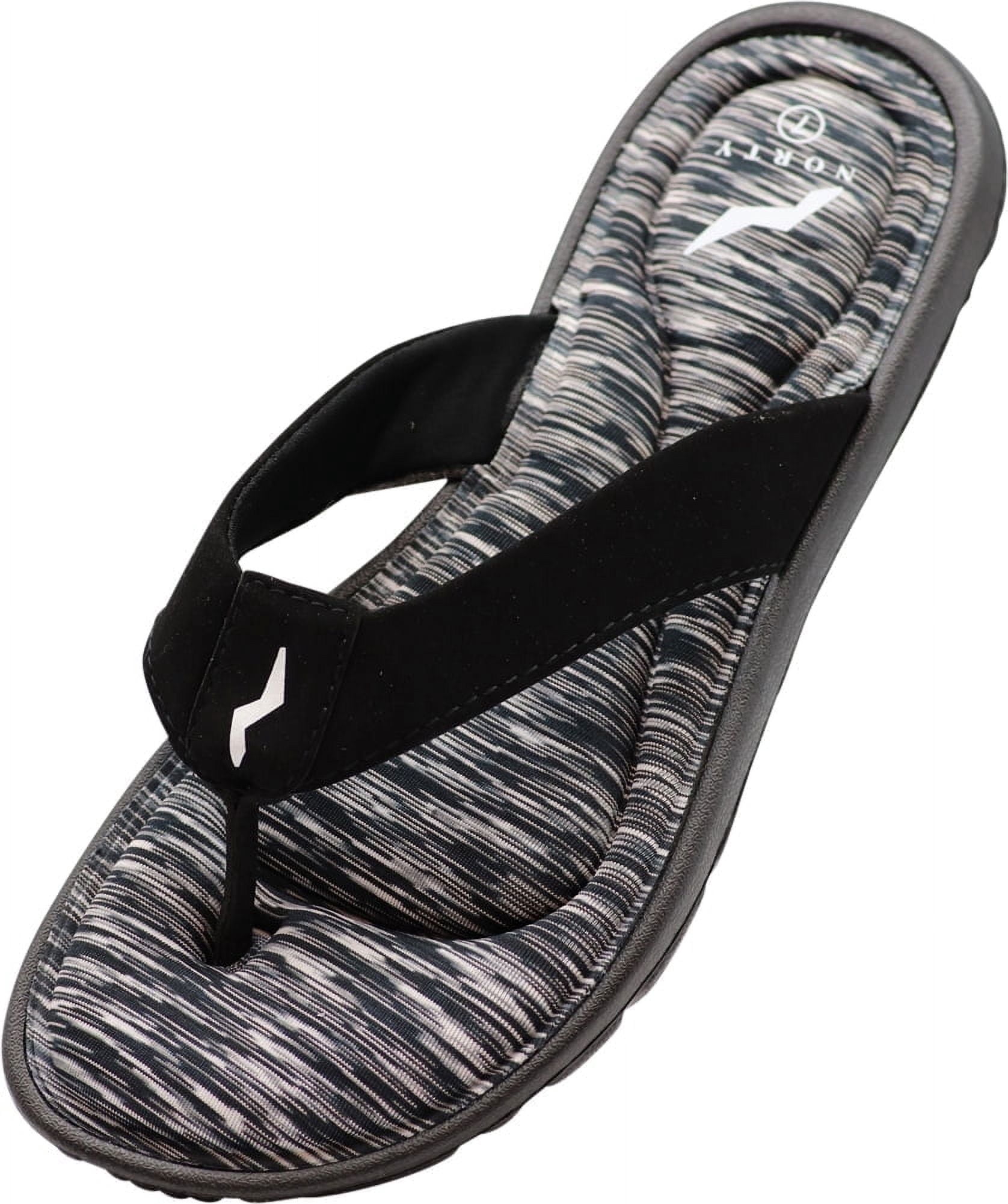 NORTY Women's Comfortable Summer Sandals, Memory Foam Footbed ...