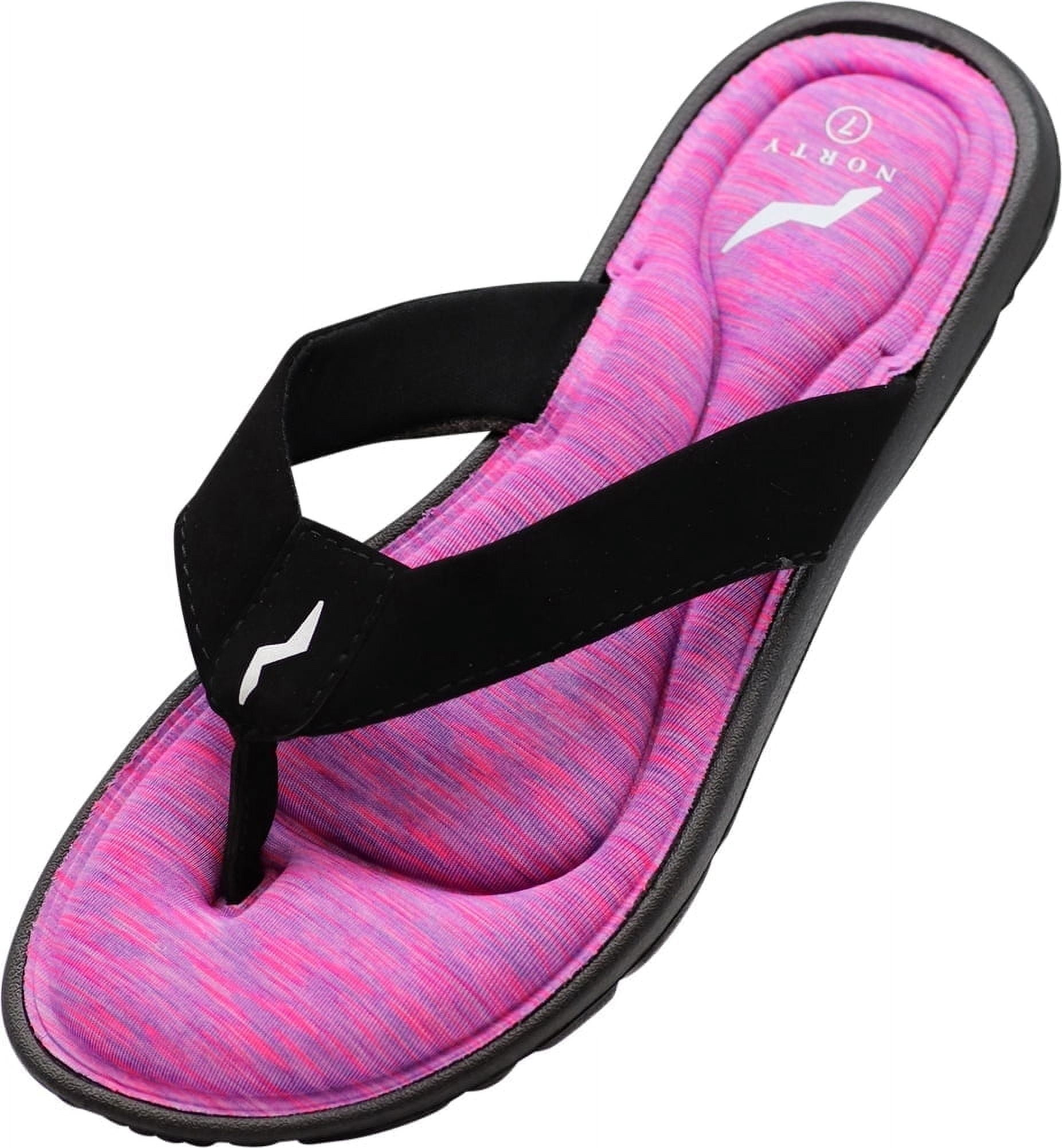 The Norty Brand Women's Memory Foam Sandals, Comfort Cushioning ...