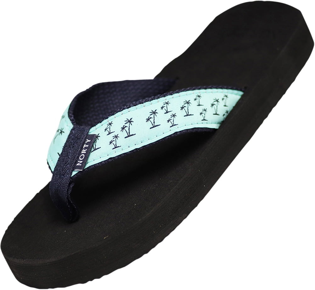 Norty Women's Flip-Flop Sandal, Low Heel Platform Sandal - Walmart.com