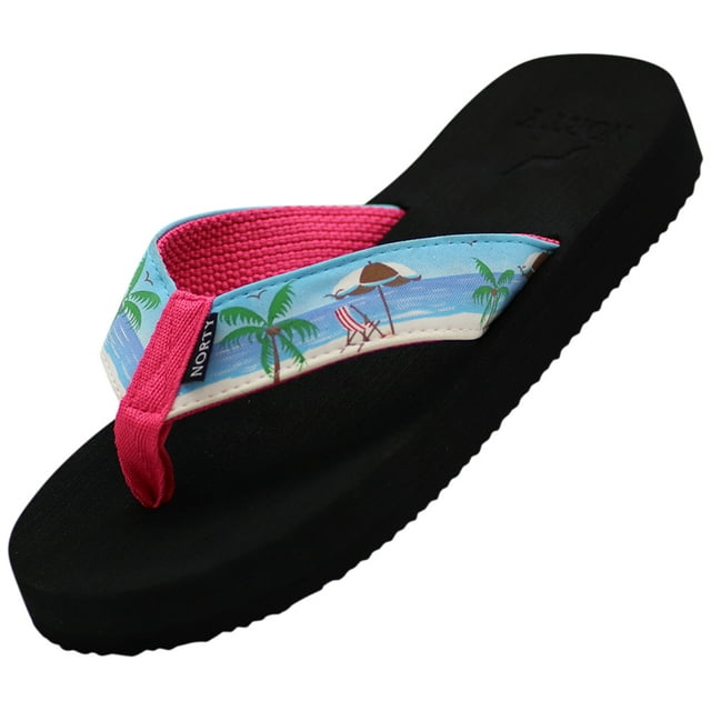 Norty Women's Casual Resort Wear Flip Flop Sandal for Everyday Comfort ...