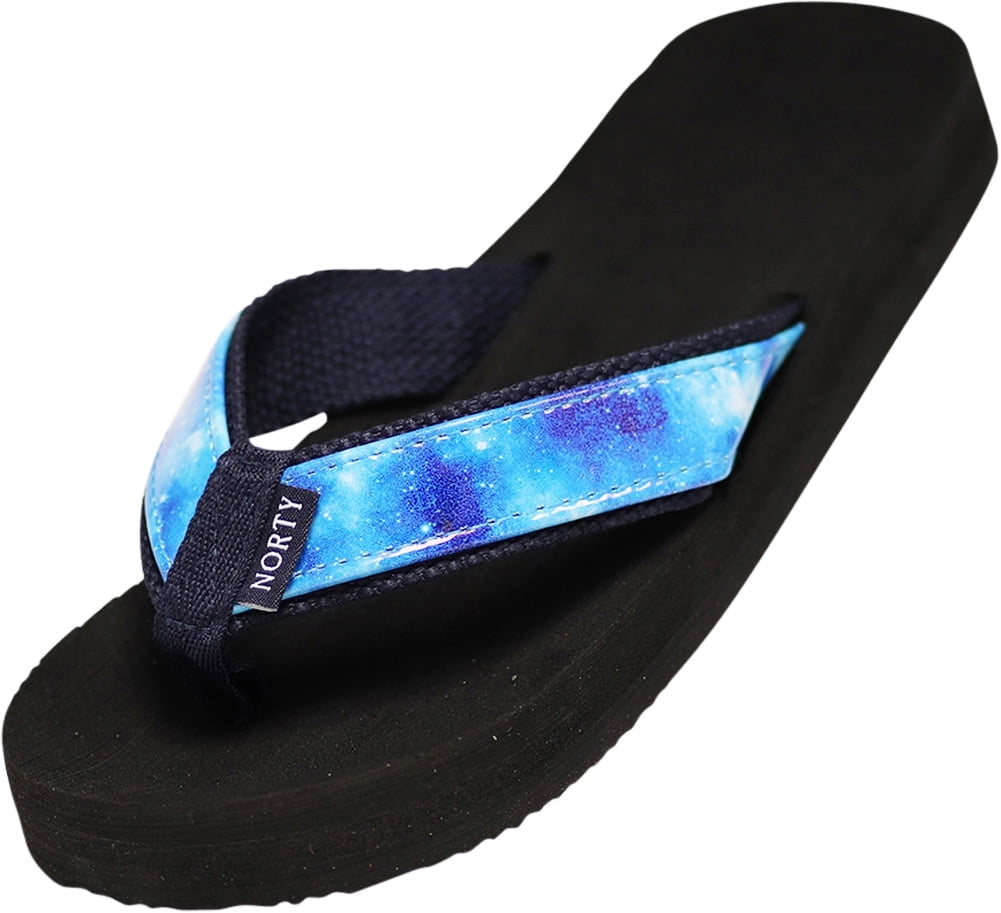 Norty Women's Flip-Flop Sandal, Low Heel Platform Sandal - Walmart.com