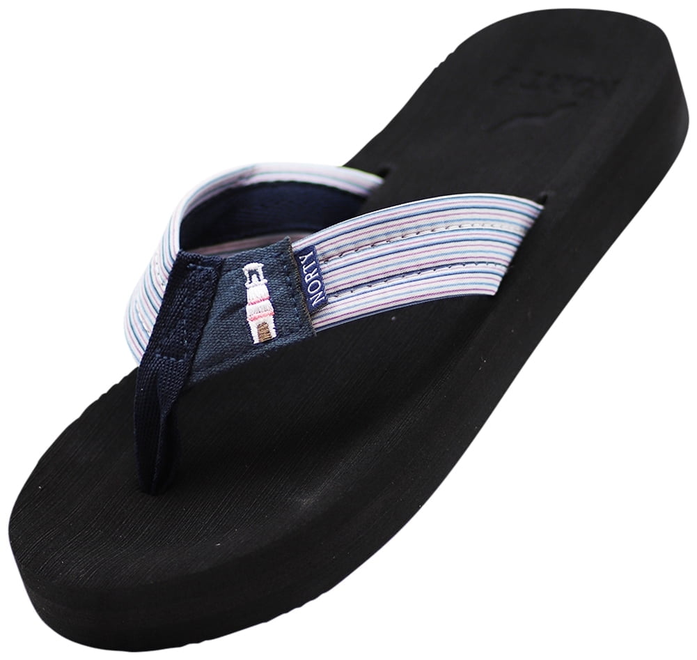 Norty Women's Flip-Flop Sandal, Low Heel Platform Sandal - Walmart.com
