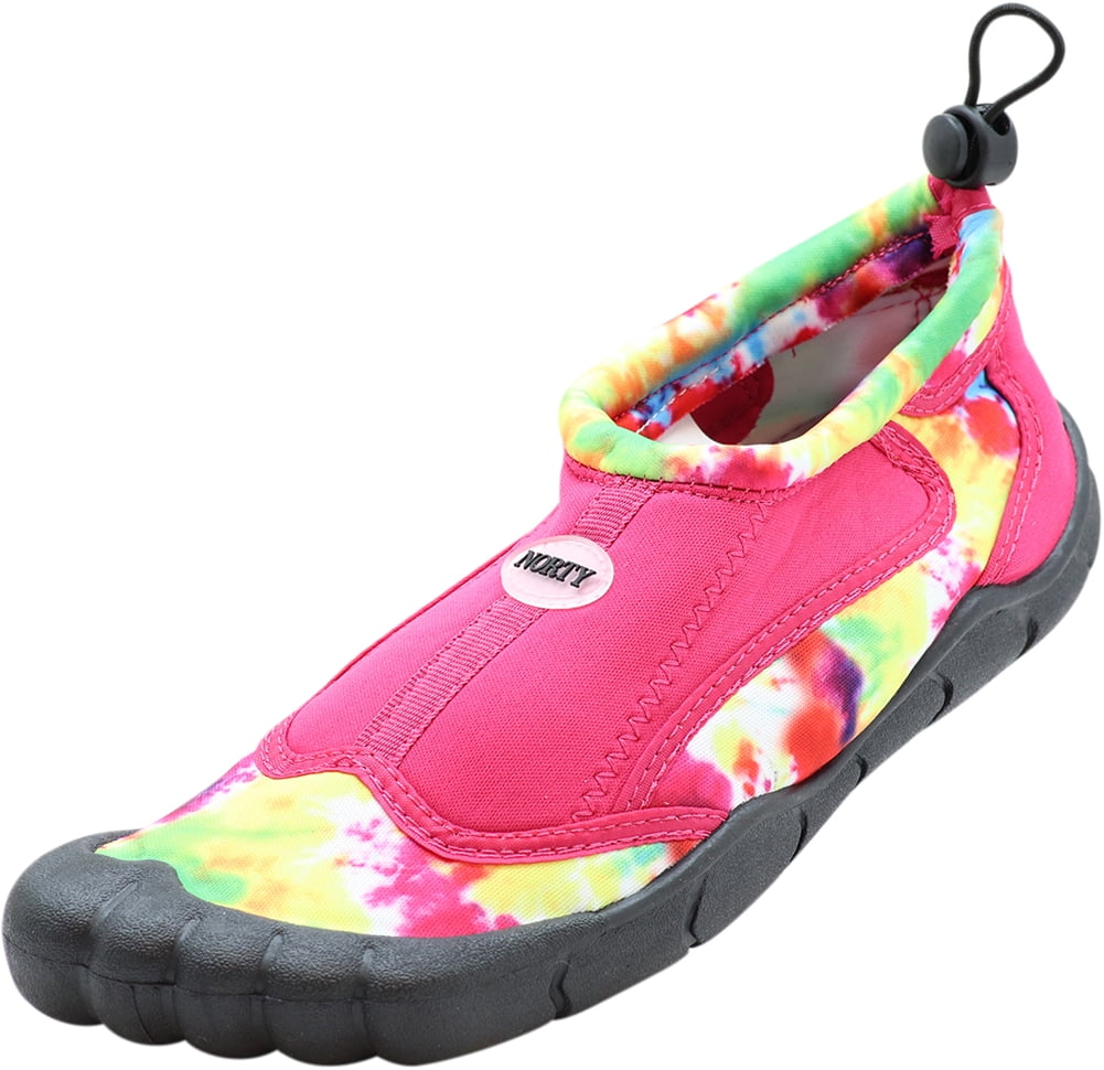 NORTY Womens Water Shoes Adult Female Beach Shoes Fuchsia Tie Dye 7 ...