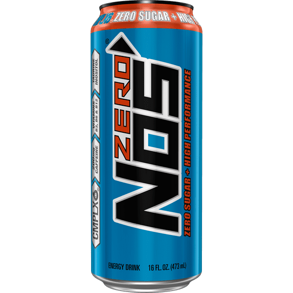 NOS Zero Sugar High Performance Energy Drink 15 - 16 fl oz Cans ...