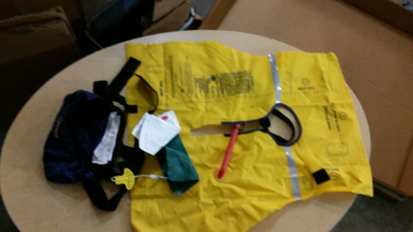 NOS SURPLUS STEARNS BELT PACK LIFE VEST SUP Military NAVY MOB pfd KIT ...