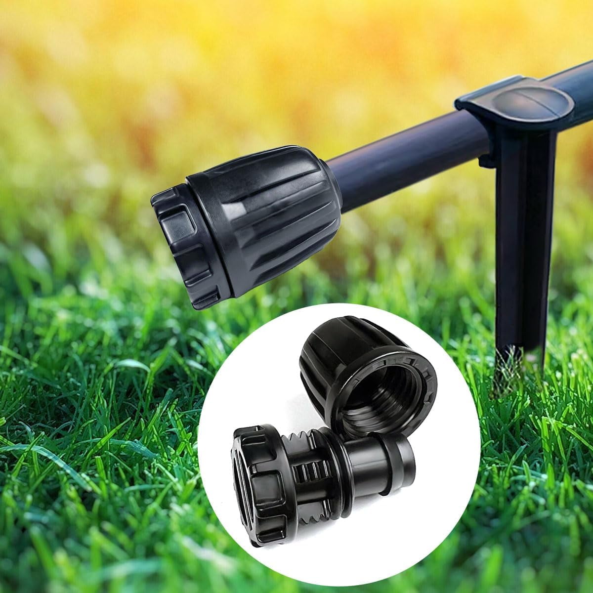 NOSGQ-1/2 Inch Drip Irrigation Fittings End Caps, 10 Pack End Plugs for ...