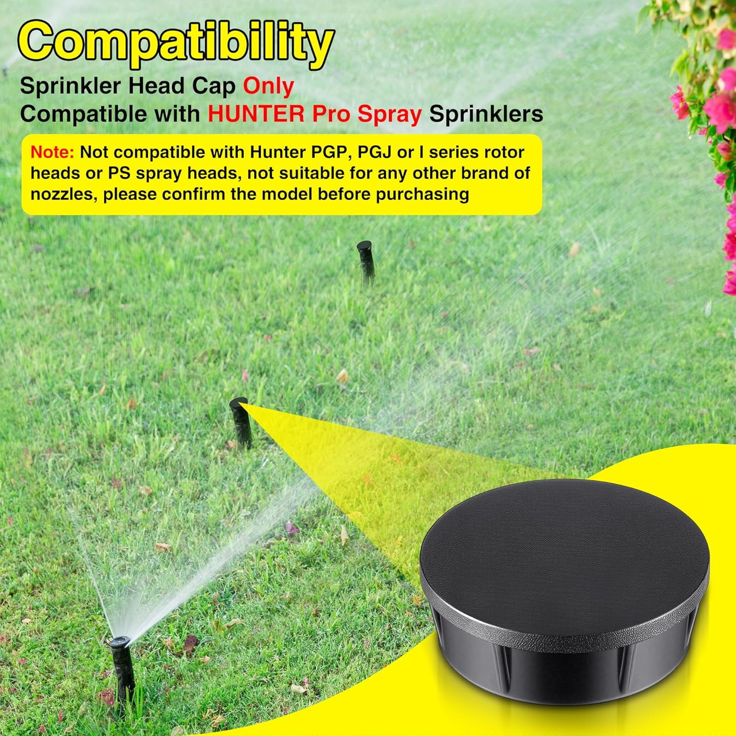 NOSGQ-10 Pack Sprinkler Head Caps Compatible with Hunter Pro Sprinklers ...