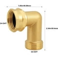NOSGQ-90 Degree Brass Full Flow Elbow Connector | 3/4" Solid Brass ...