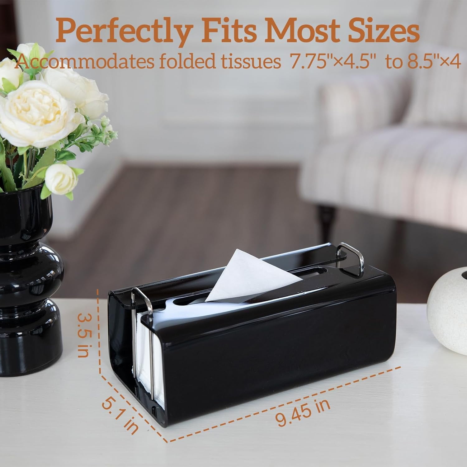 NOSGQ-Acrylic Tissue Box Holder Rectangle\u200b with Curved Design ...