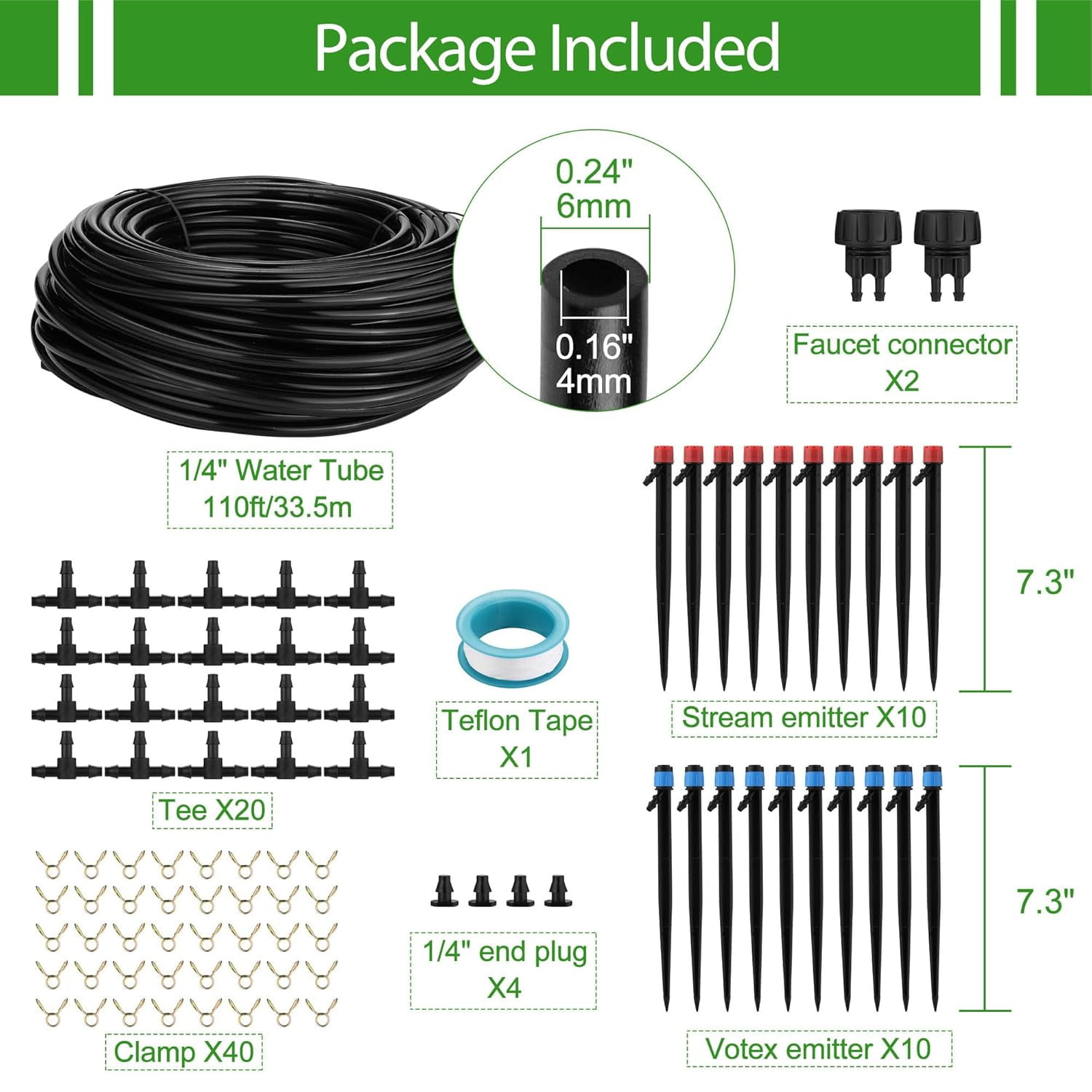 NOSGQ-Automatic Drip Irrigation System Kit Garden Irrigation System ...