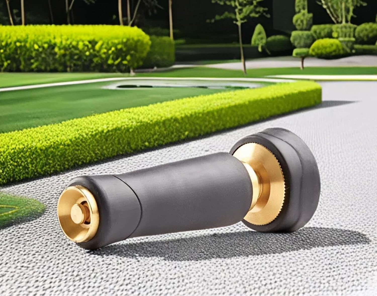 NOSGQ-Brass Hose Nozzle, Adjustable Twist hose Sprayer, High Pressure ...