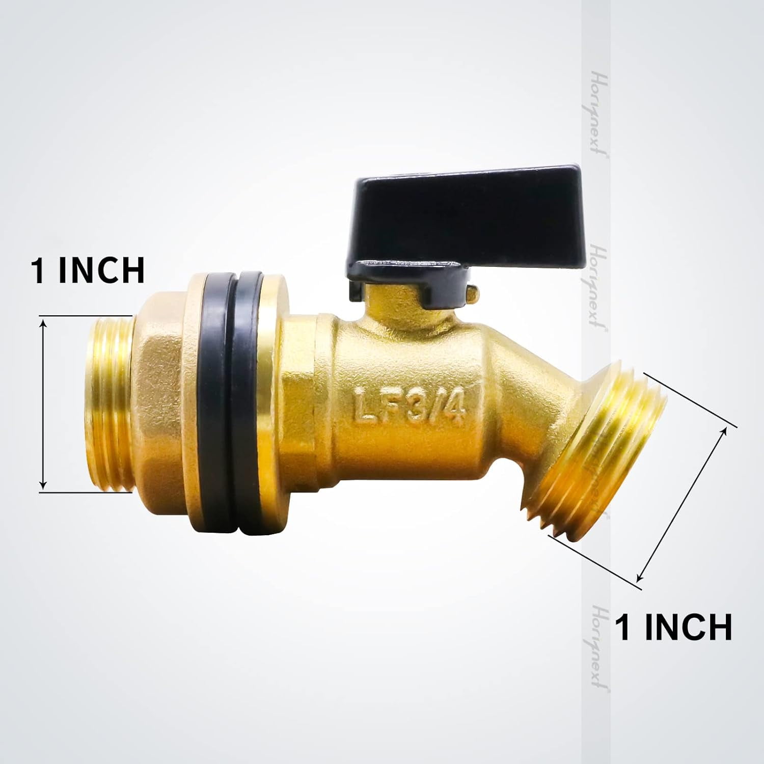 NOSGQ-GHT 3/4 spigot for rain barrel parts kit, brass water barrel ...