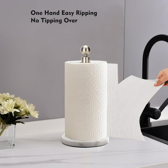 NOSGQ-Paper Towel Holder Countertop, Standing Paper Towel Roll Holder ...