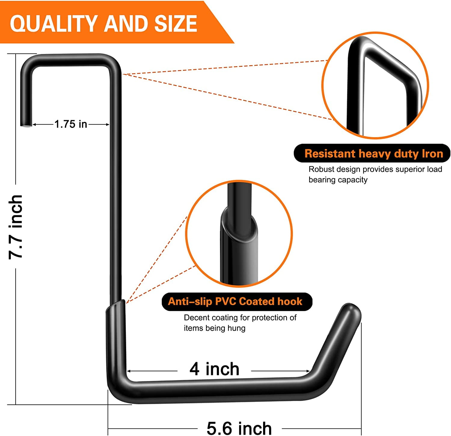 NOSGQ-Rafter Hanger Large S Garage Hooks Bike Storage System Holder ...