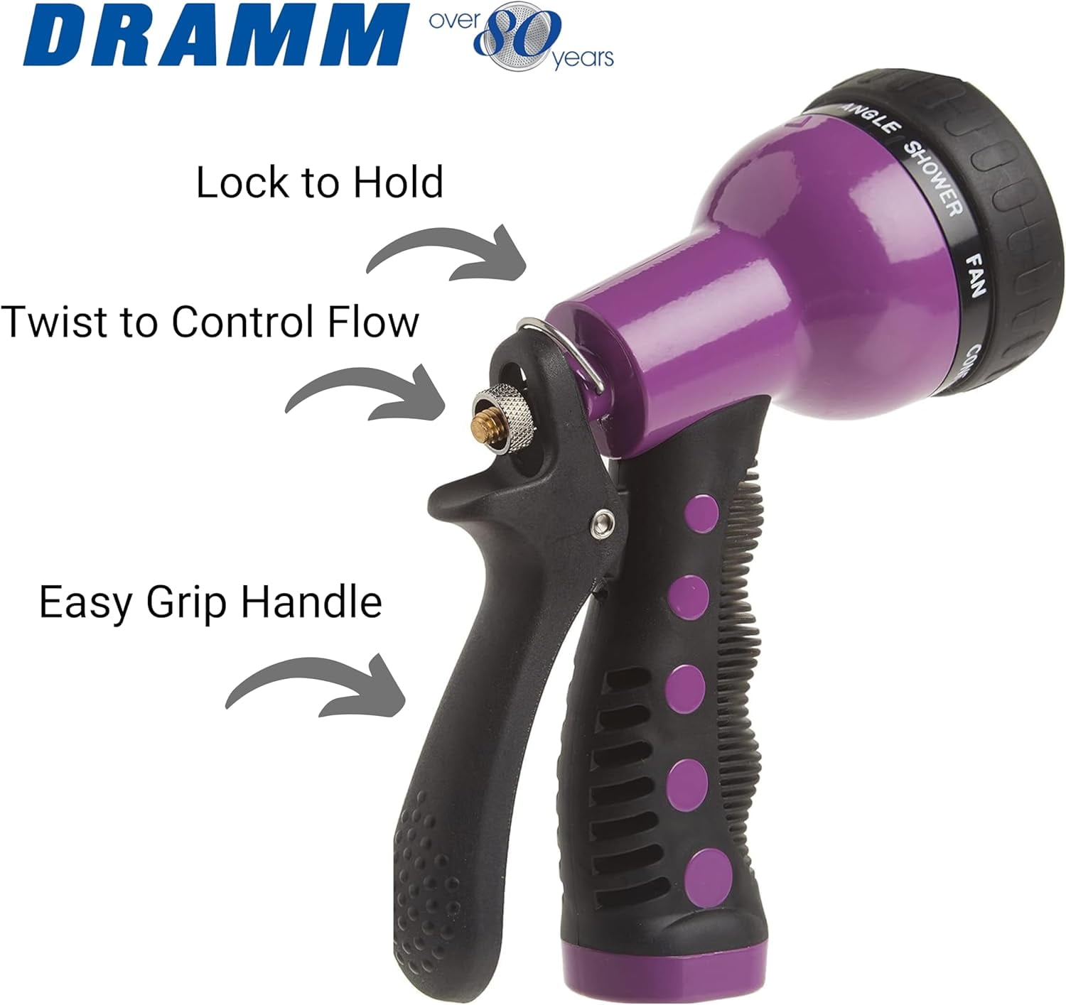 NOSGQ-® Revolver Heavy Duty 9-Pattern Garden Hose Nozzle – Adjustable ...