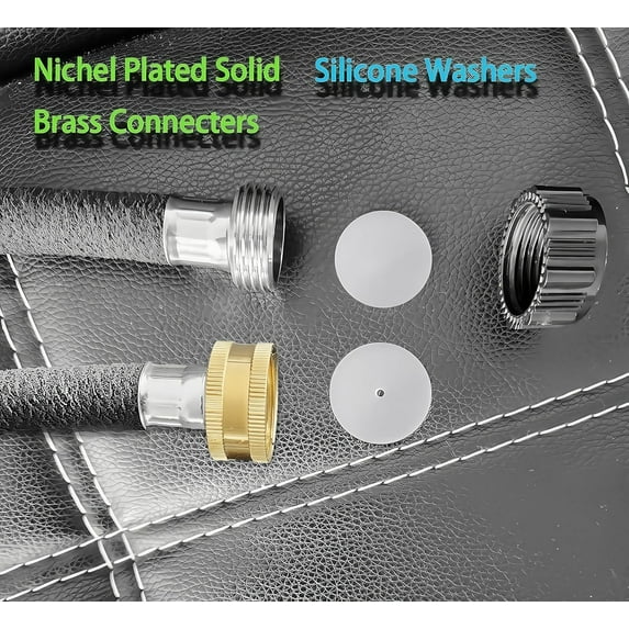 NOSGQ-Short Soaker Hose 1/2 IN.x 2 FT, Solid Brass Connectors with Food ...