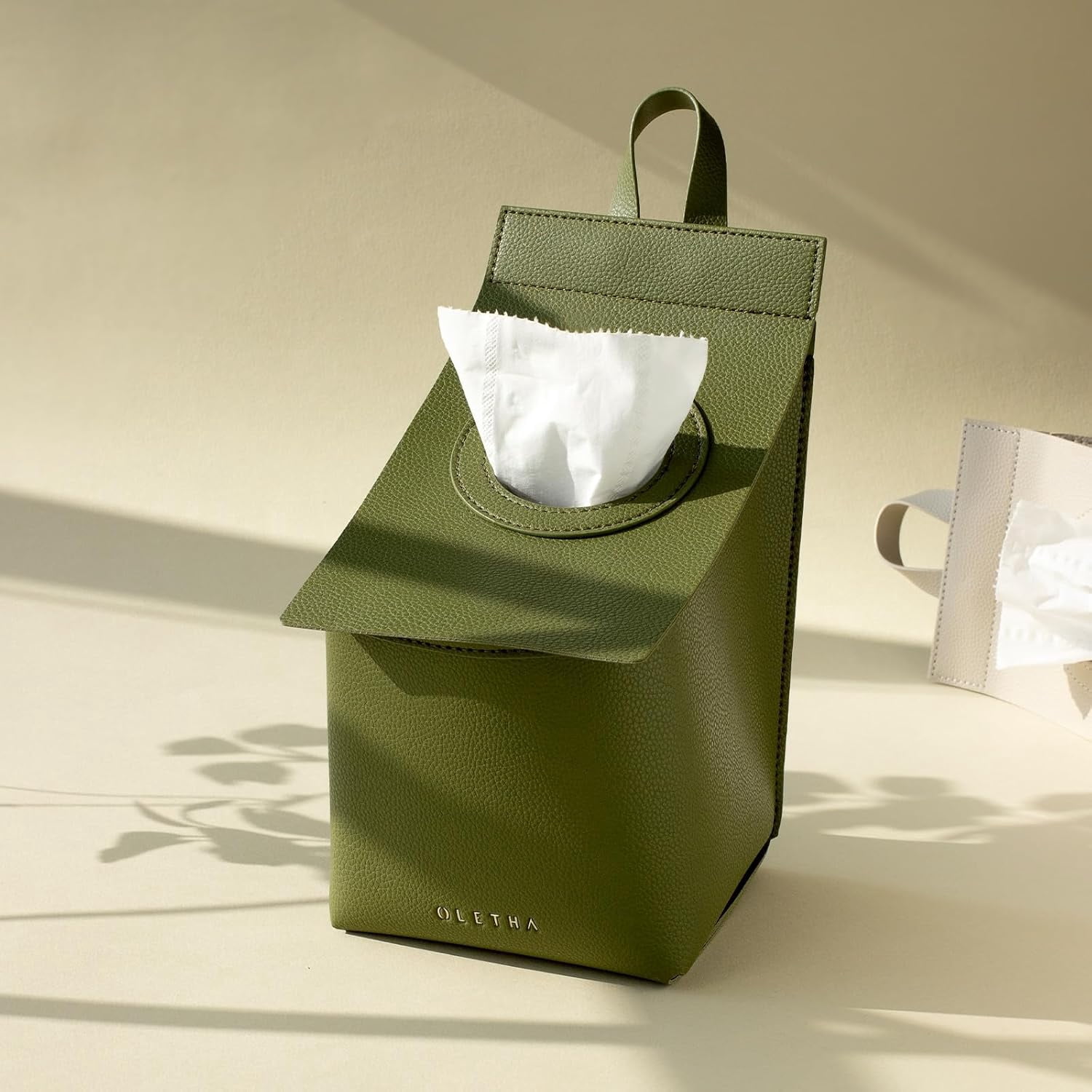 NOSGQ-Square Tissue Box Cover - Compatible with Kleenex & Puffs Tissues ...