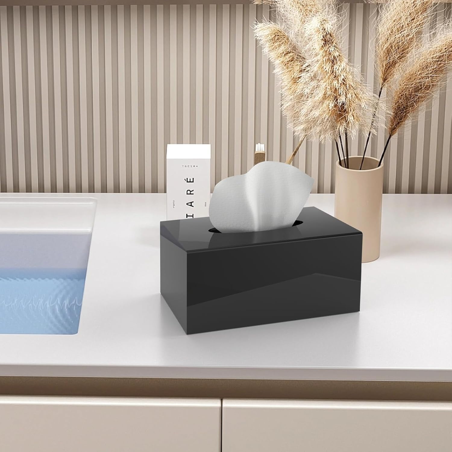 NOSGQ-Tissue Box Cover Rectangular, Extra Large Tissue Box Cover, Plus ...