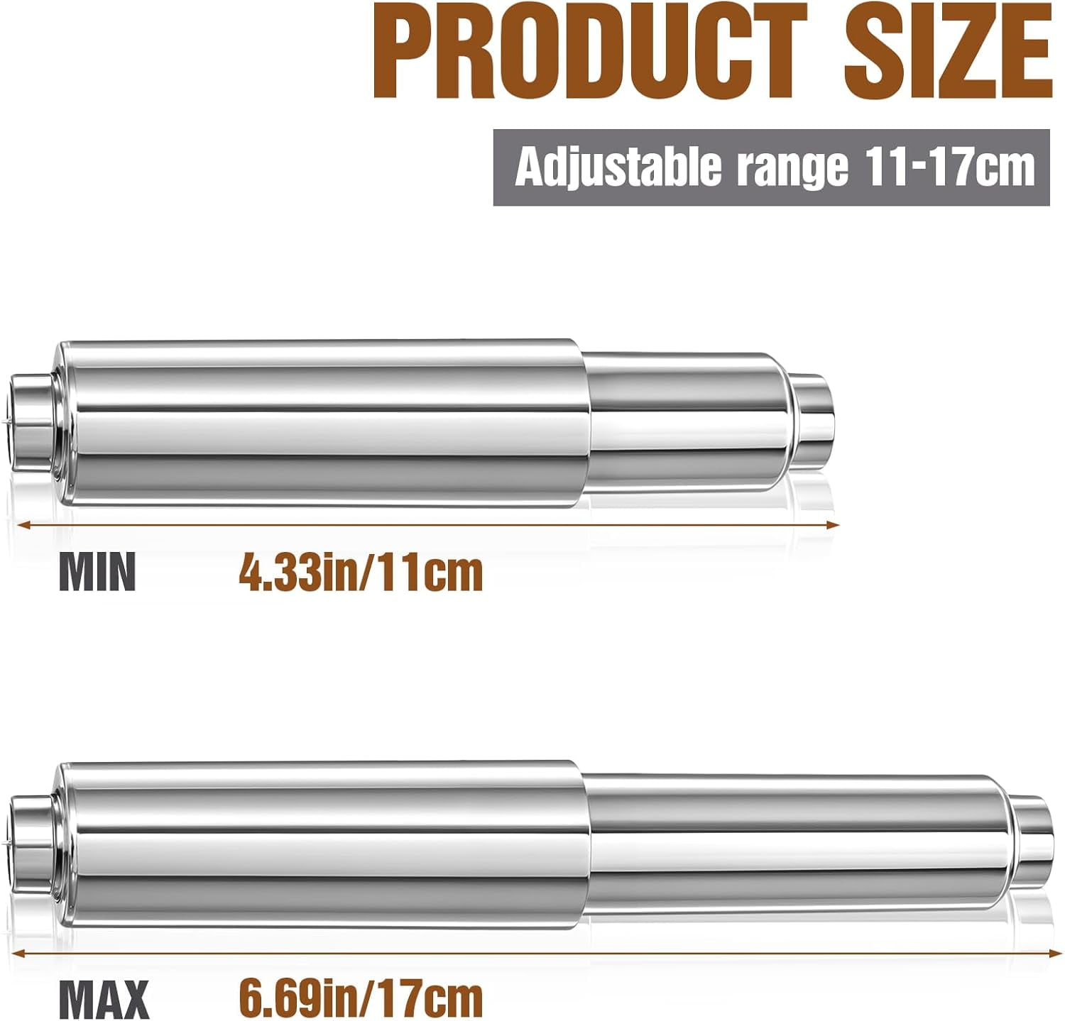 NOSGQ-Xindojuz 1 PCS Toilet Paper Spring Rod, Toilet Paper Holder ...