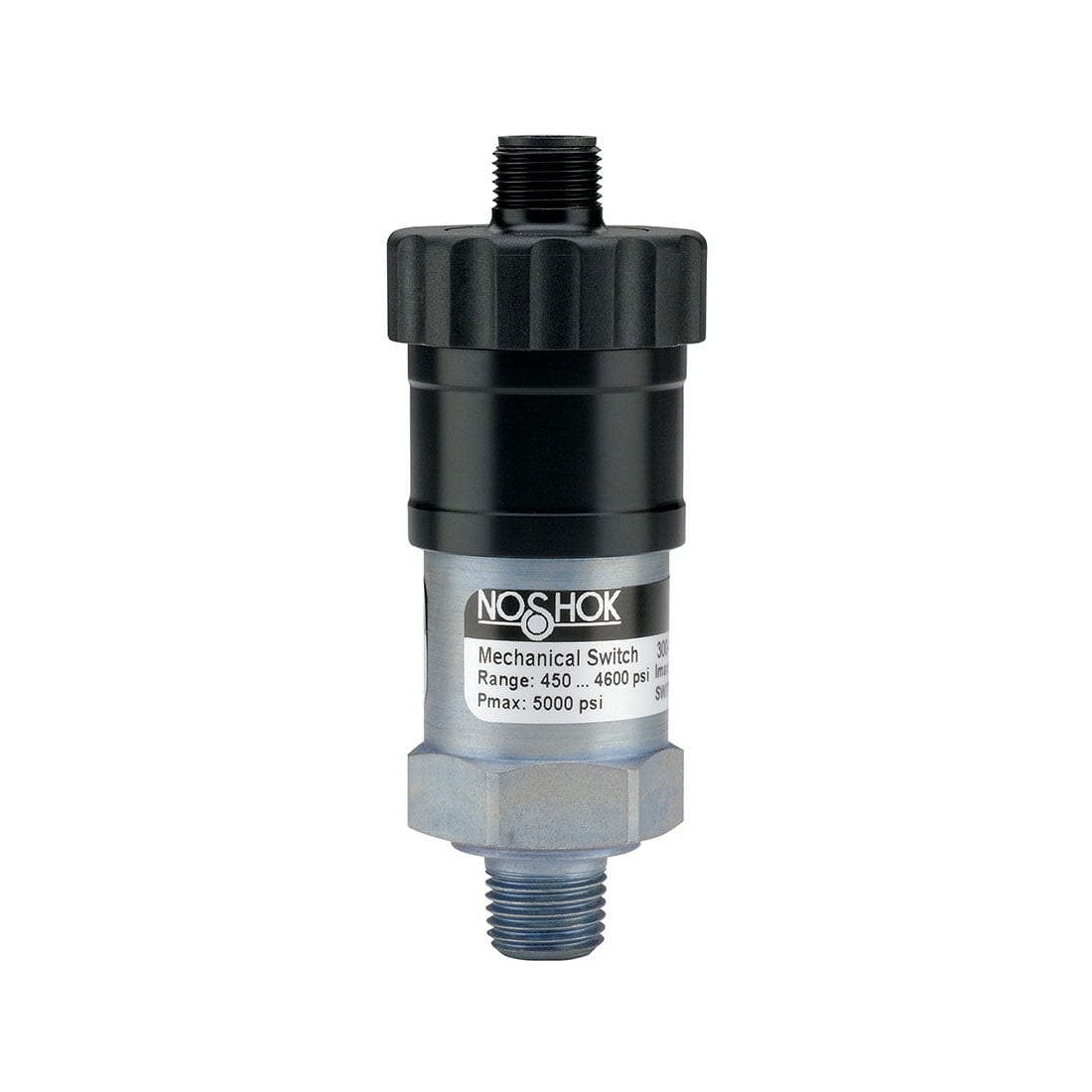 NOSHOK 300 Series Mechanical Compact Pressure Switch, 1 SPDT Switch, 1/4 NPT Male Conn, 100 psig ...