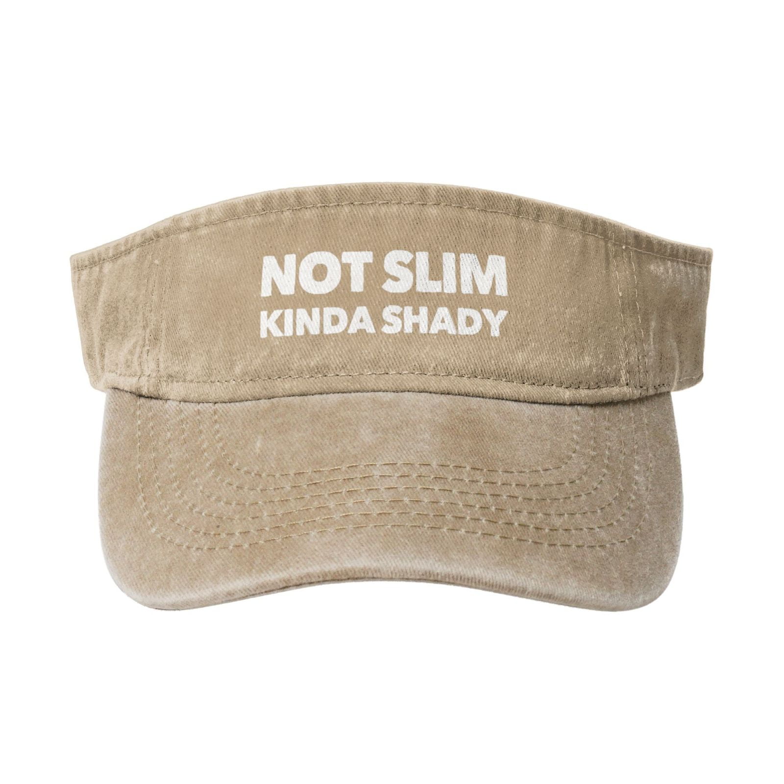 NOT Slim Kinda Shady Sun Visor Hats Empty Top Baseball Cap Sports Visor ...